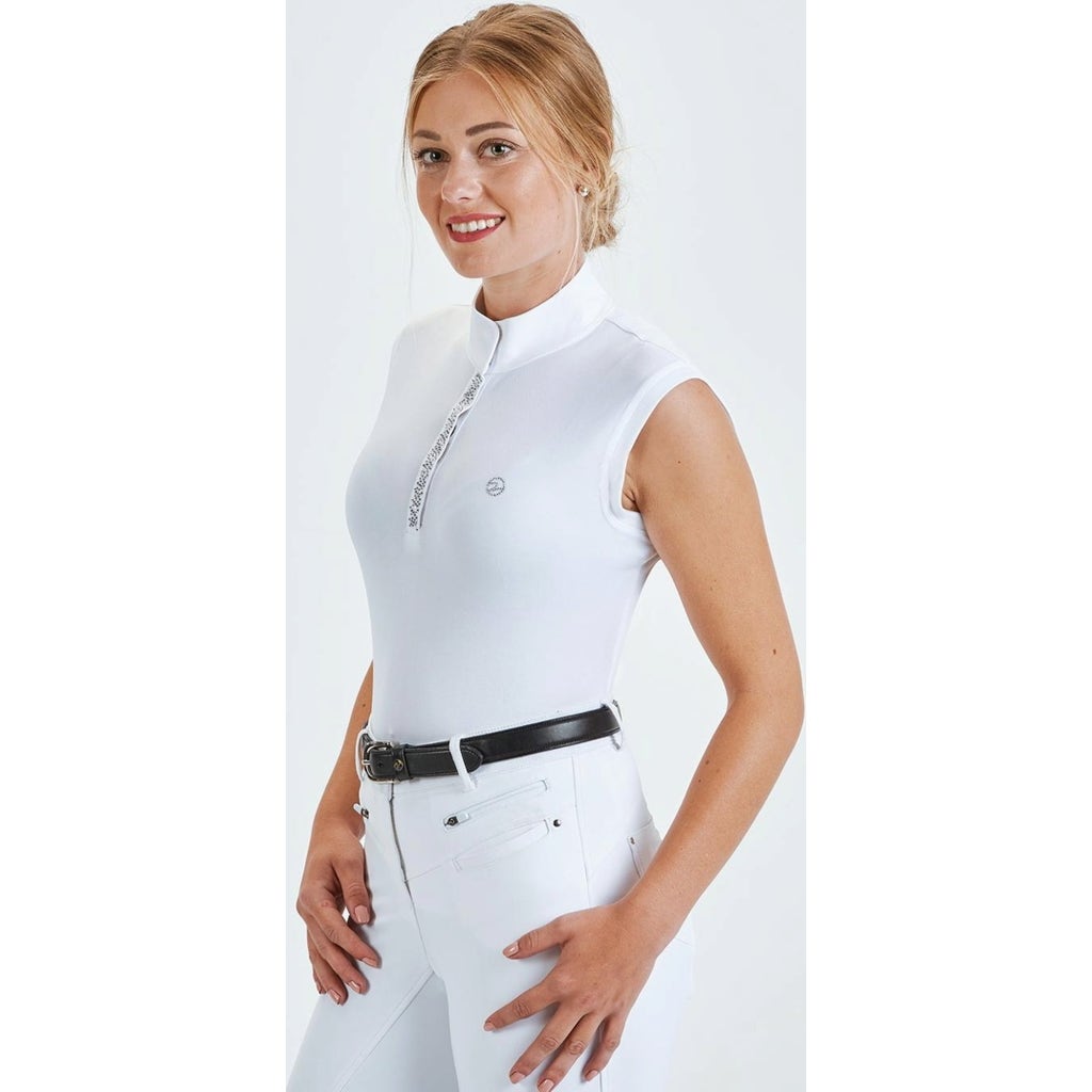 BUSSE FERRARA Tournament Shirt, White - EquusVitalis Onlineshop