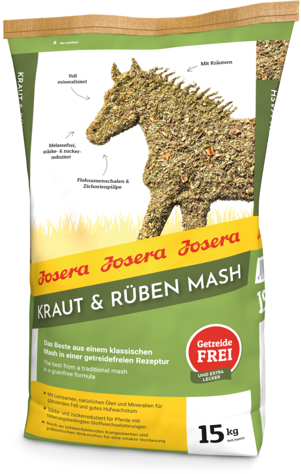 Josera Kraut & Rüben Mash - Flax & Fibre Energy Mash - EquusVitalis ...
